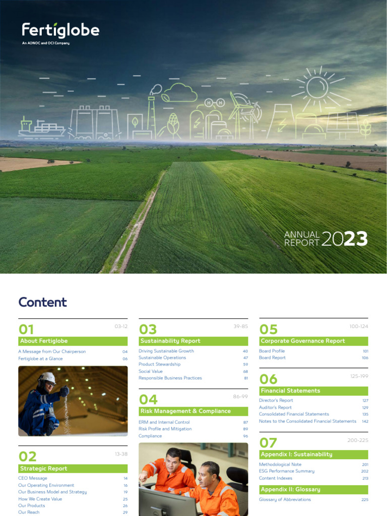 Fertiglobe AR2023 E VF.3 | PDF | Low Carbon Economy | Sustainability