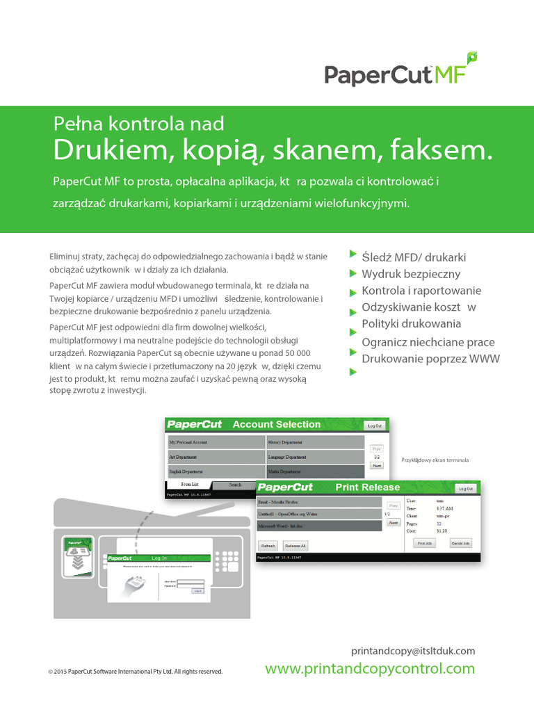 PaperCut MF Brochure PL 1 | PDF