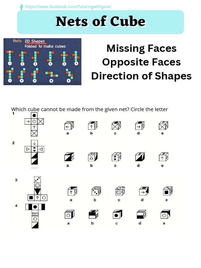 Nets of Cube 11 plus HW | PDF