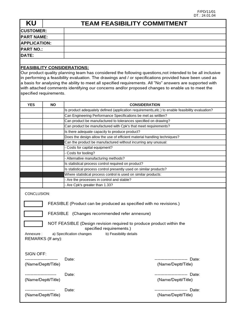 Team Feasibility Study | PDF | Specification (Technical Standard) | Business Process