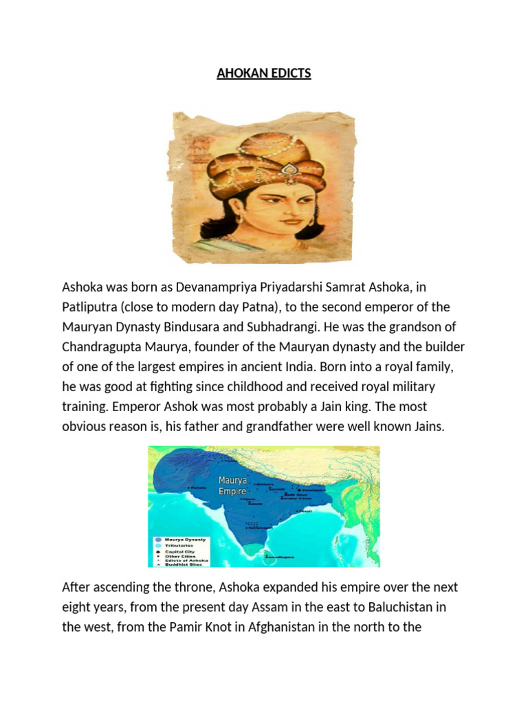 Ashoka Was Born As Devanampriya Priyadarshi Samrat Ashoka | PDF | Ashoka