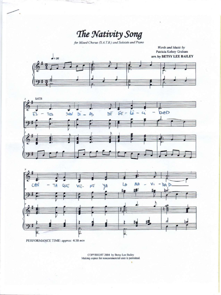 The Nativity Song | PDF