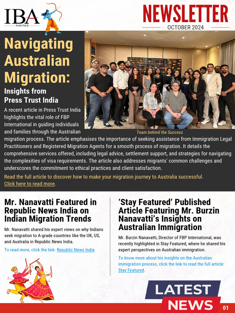 IBA October Newsletter | PDF | Cost Of Living | Human Migration