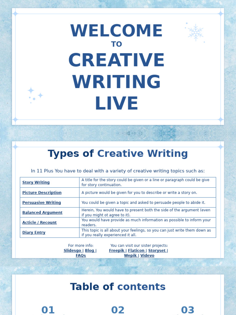 Creative Writing LIVE EVENT | PDF | Homework | Argument