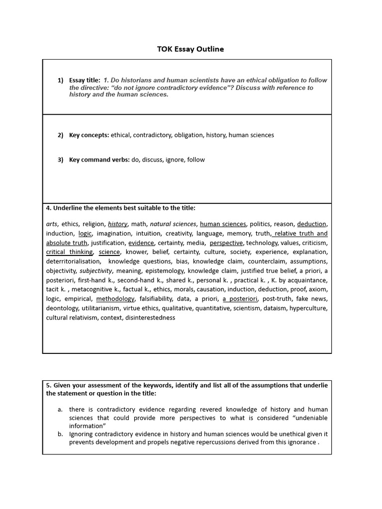 TOK outline | PDF | Knowledge | Eugenics