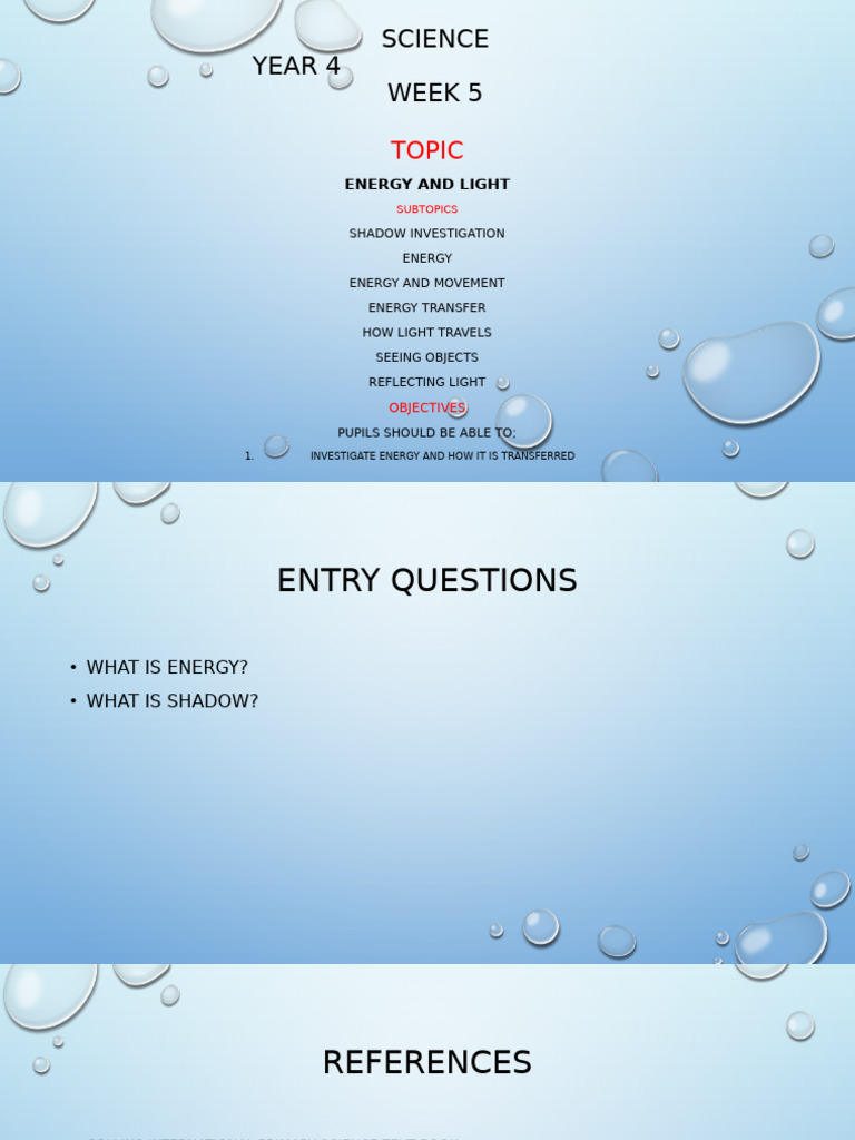 Newabc202223 Science Lesson Notes Year 5 Week 5 | PDF | Light | Candle