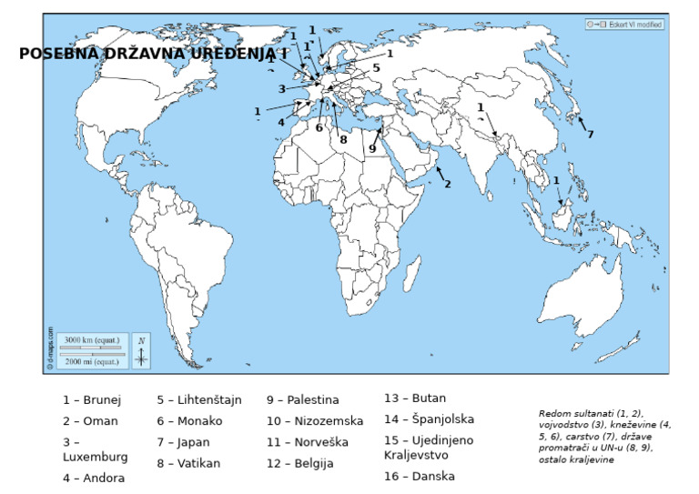 (Slijepa) Karta - Posebna Državna Uređenja I Statusi | PDF
