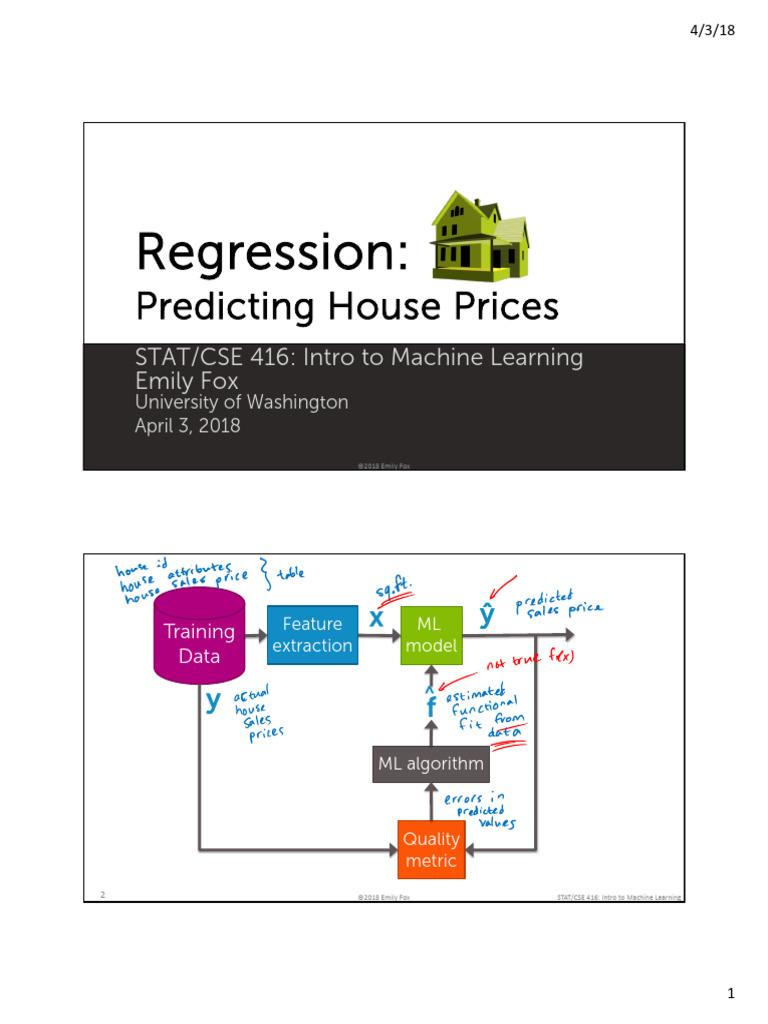 Intro to Machine Learning: Regression | PDF | Errors And Residuals | Machine Learning