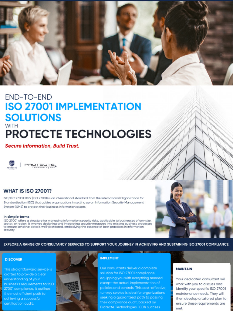 End-to-End ISO 27001 Implementation Solutions With Protecte ...