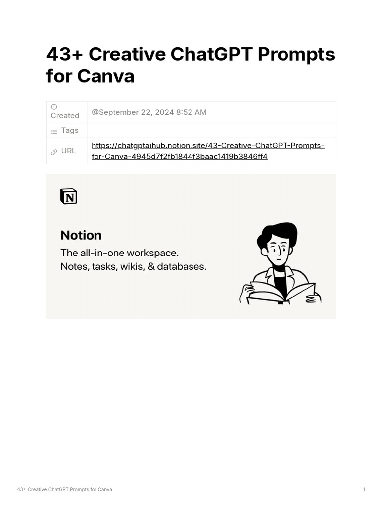 43 Creative ChatGPT Prompts For Canva | PDF