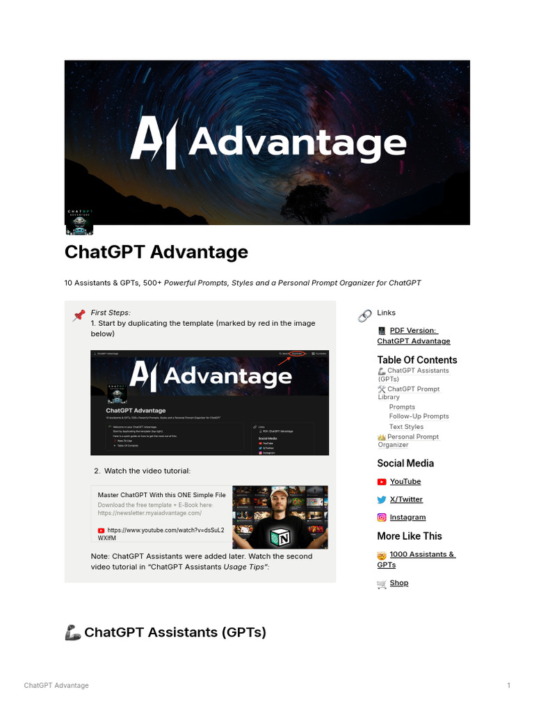 ChatGPT Advantage | PDF | Marketing | Brand