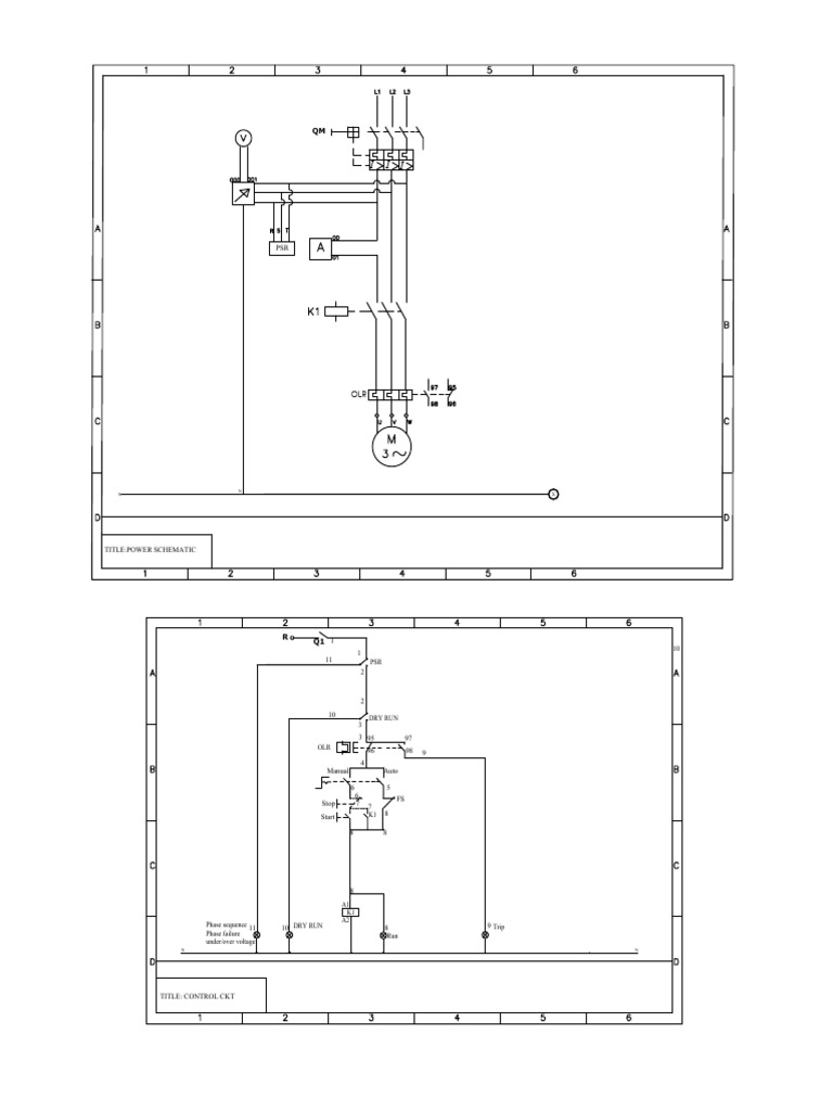 Control Circuit & Power Schematic | PDF | Electrical Engineering ...