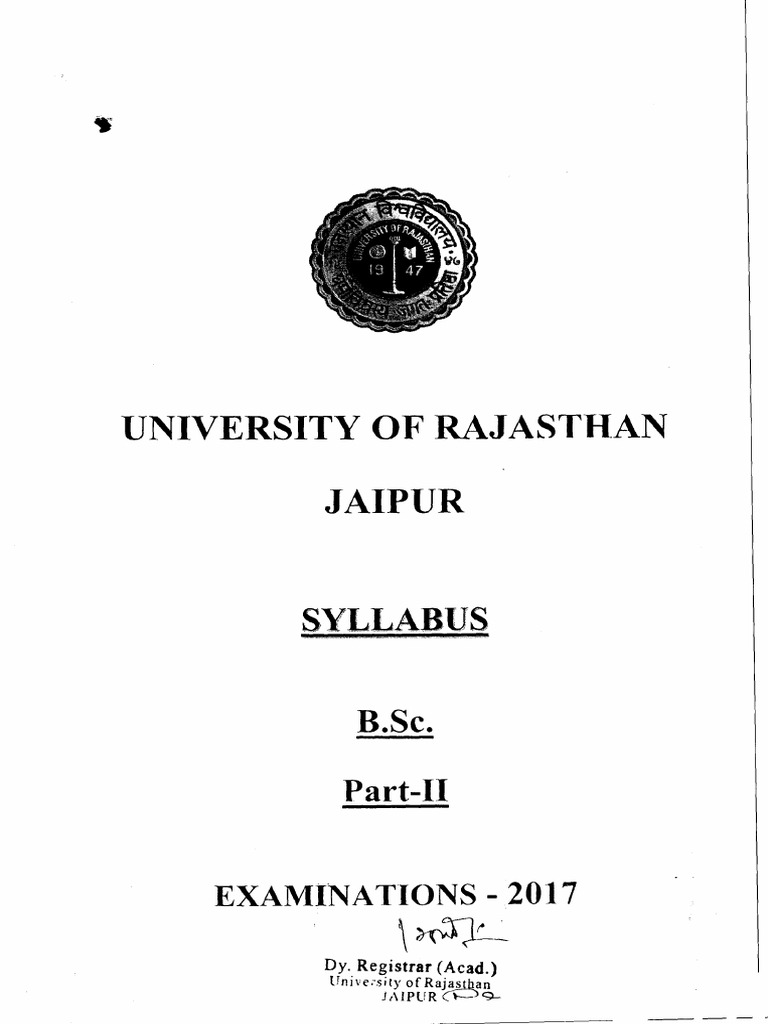 BSC (Pass Course) Part II 2017 | PDF