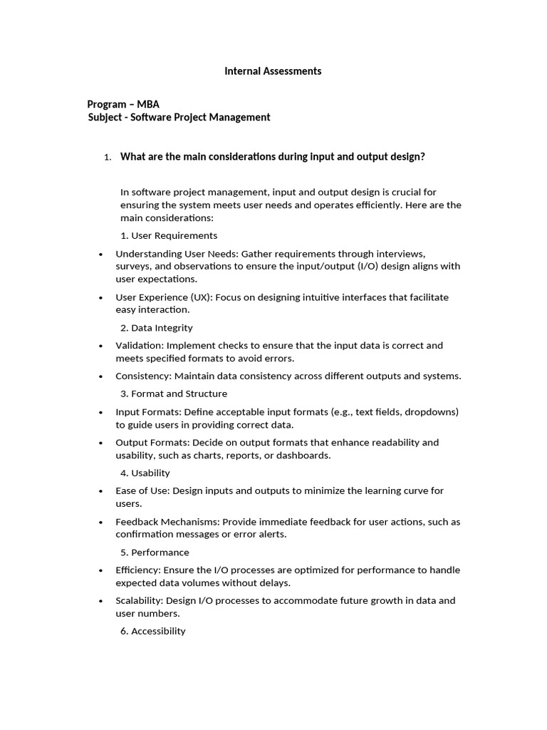 Sofftware Project Mang E1 | PDF | Software Testing | Usability