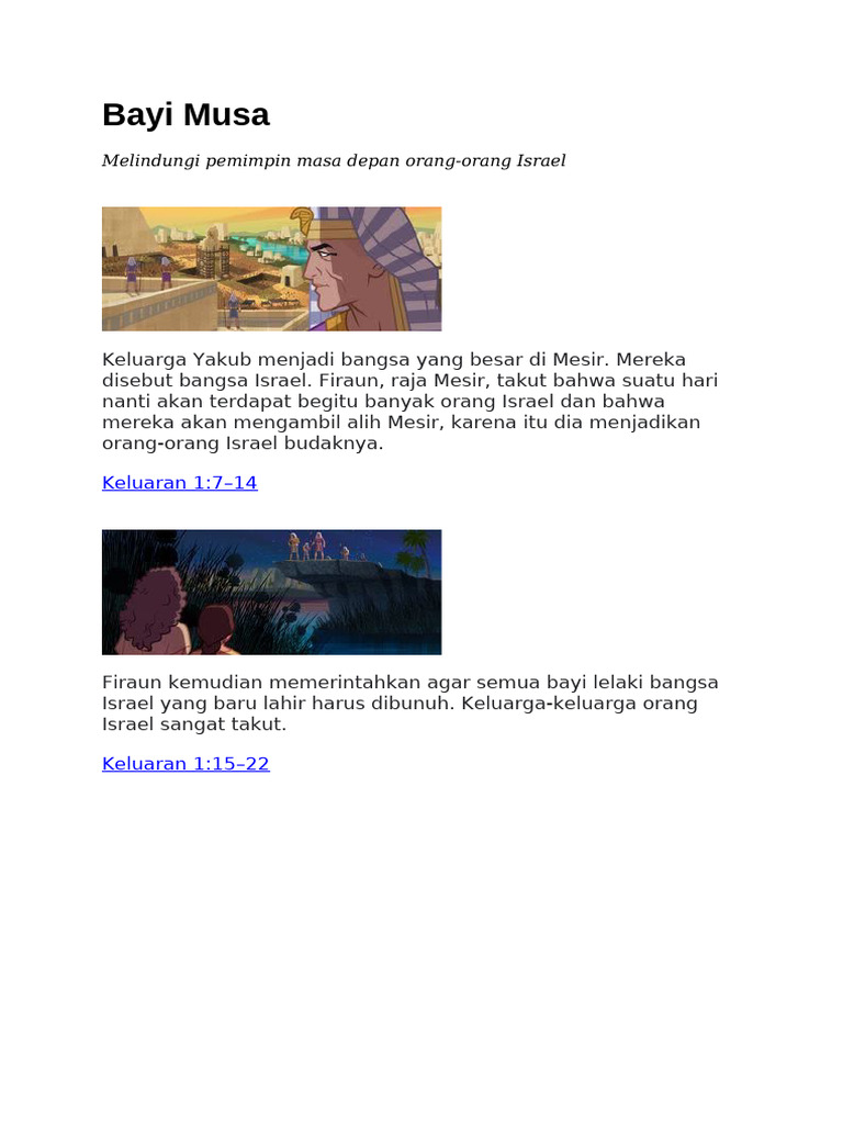 Kisah Bayi Musa | PDF