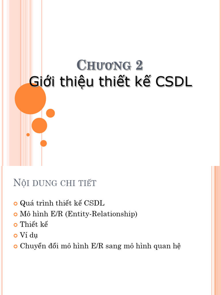 CSDL - Chap02 - Gioi Thieu Thiet Ke CSDL | PDF