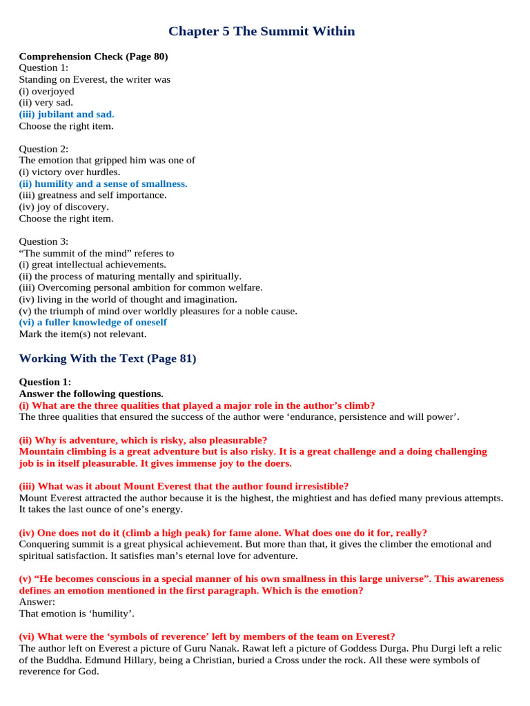 The Summit Within | PDF | Mount Everest | Mountains