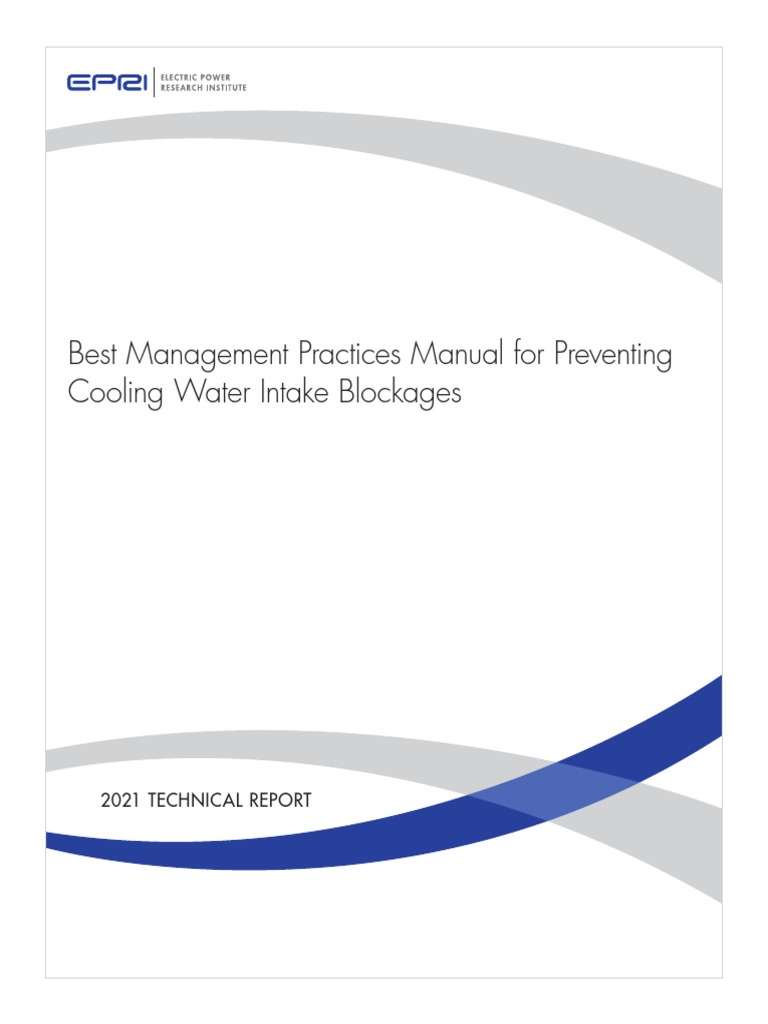 Best Management Practices Manual For Preventing Cooling Water | PDF | Water