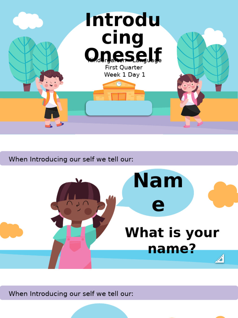 W1D1 - Introducing Oneself | PDF