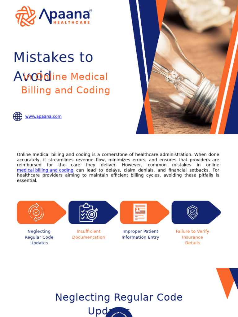 Mistakes To Avoid in Online Medical Billing and Coding | PDF | Health Sciences | Health Economics