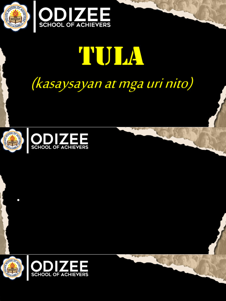 Mga Uri NG Tula | PDF
