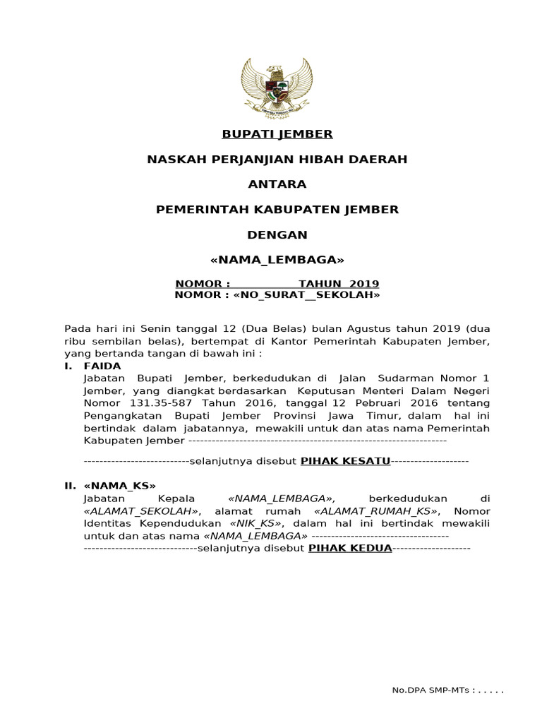 Format PPG 13 Dan 14 NPHD Dan Kwintasi | PDF