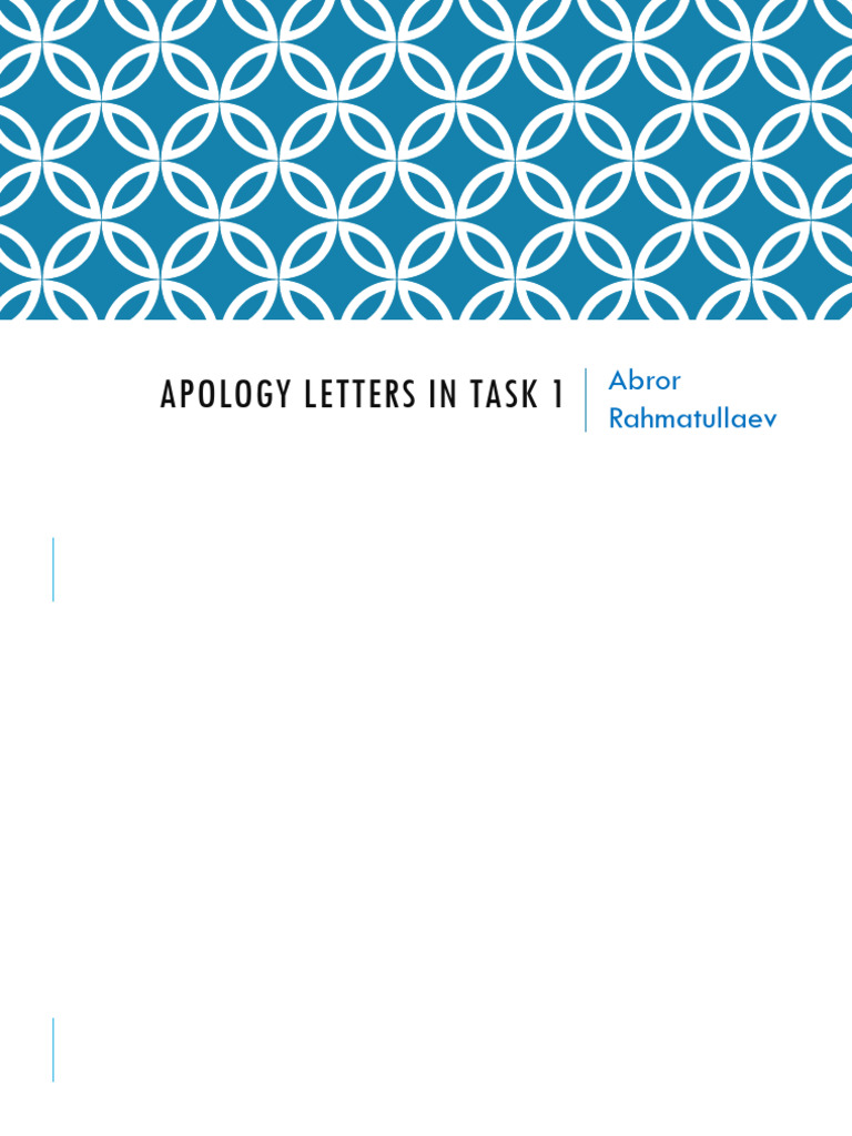 Apology Letter Writing Guide | PDF | Language Arts & Discipline