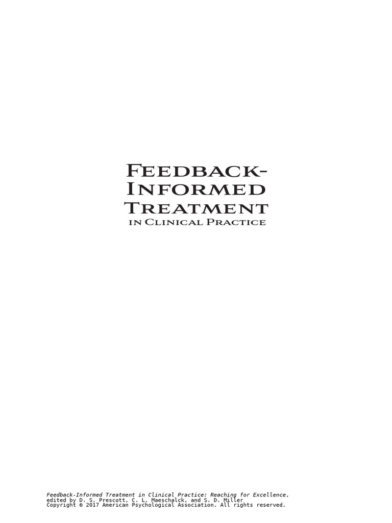 Feedback-Informed: Treatment | PDF | Psychotherapy | Randomized Controlled Trial