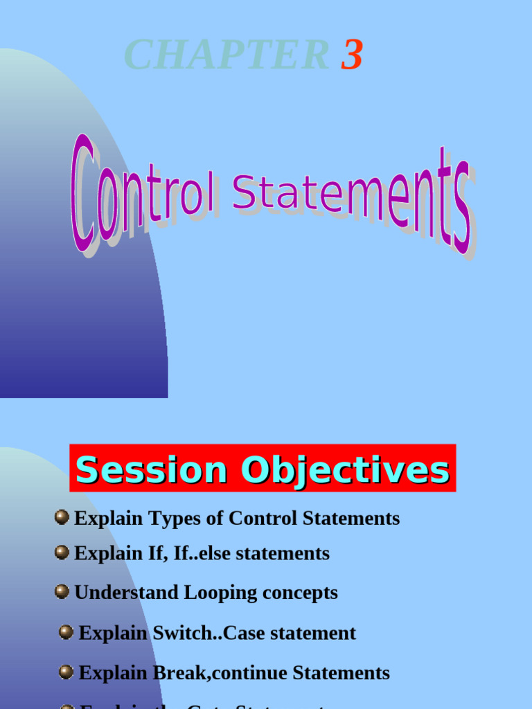 Control Statements of C | PDF | Control Flow | Software Development Control Statements of C | PDF | Control Flow | Software Development