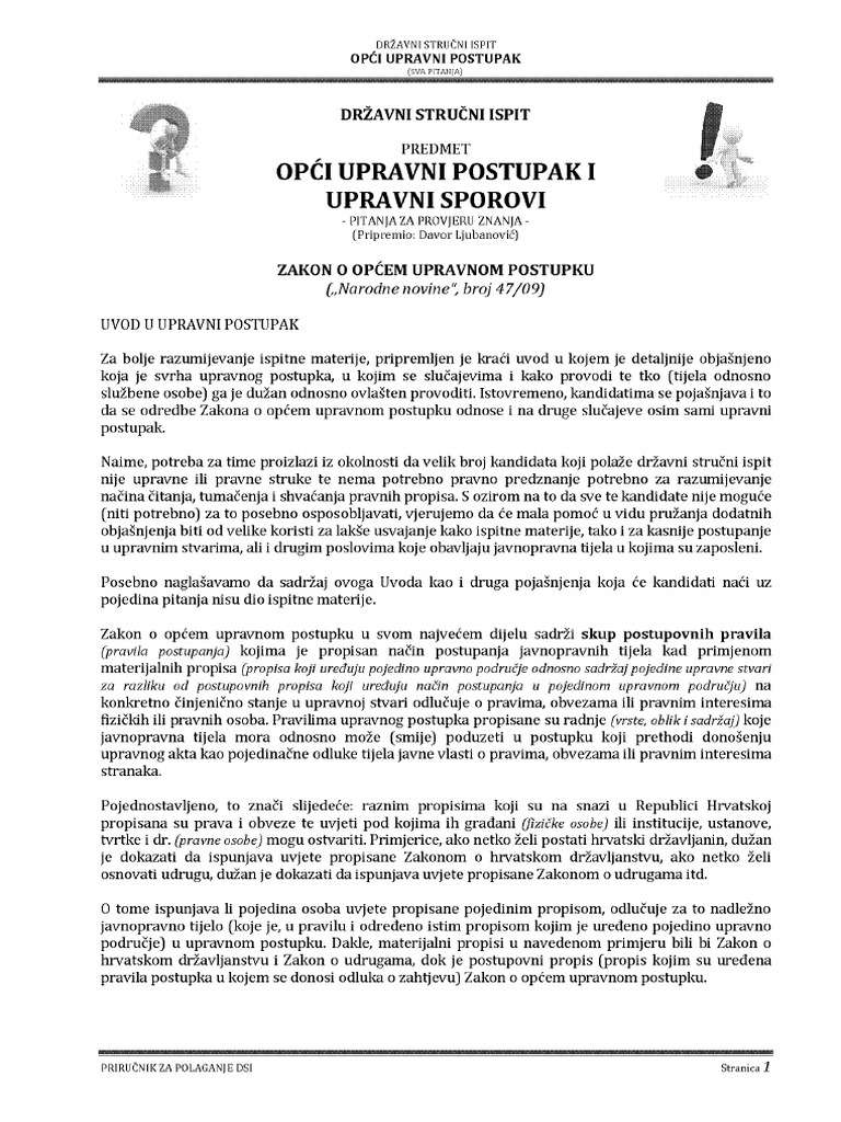 ZUP-Pitanja I Odgovori | PDF