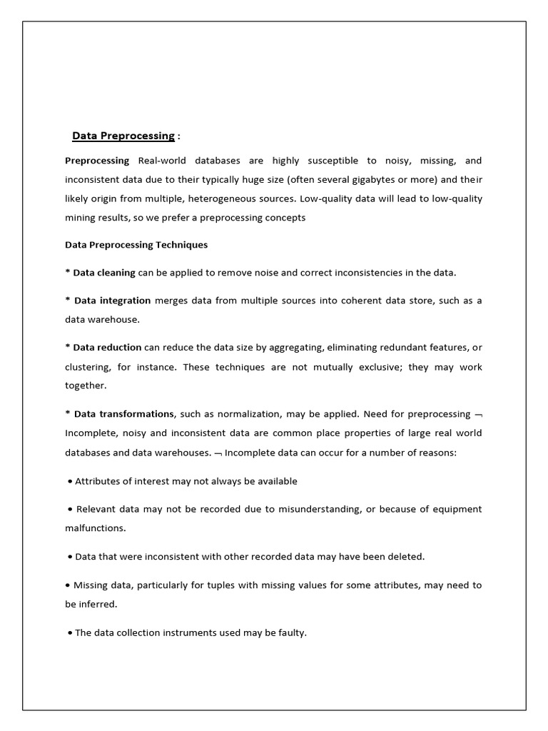 CS-DM MODULE-2 | PDF | Sampling (Statistics) | Principal Component Analysis