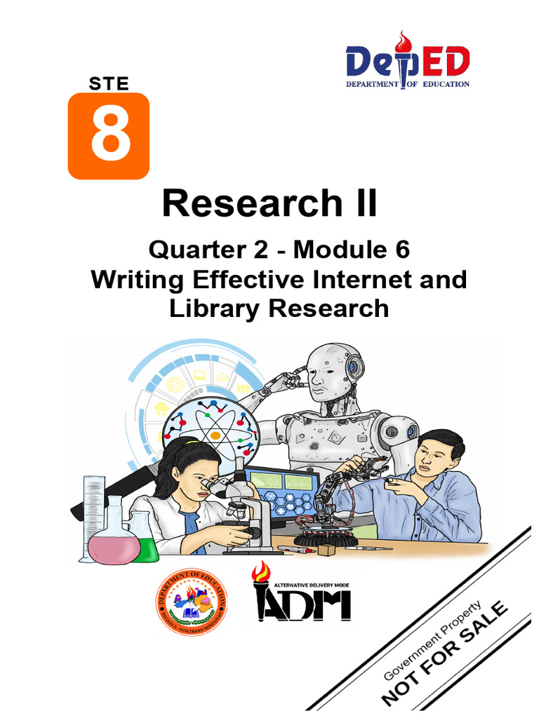 Research - G8 - Q2M6 - Writing Effective Internet and Library 1 | PDF ...