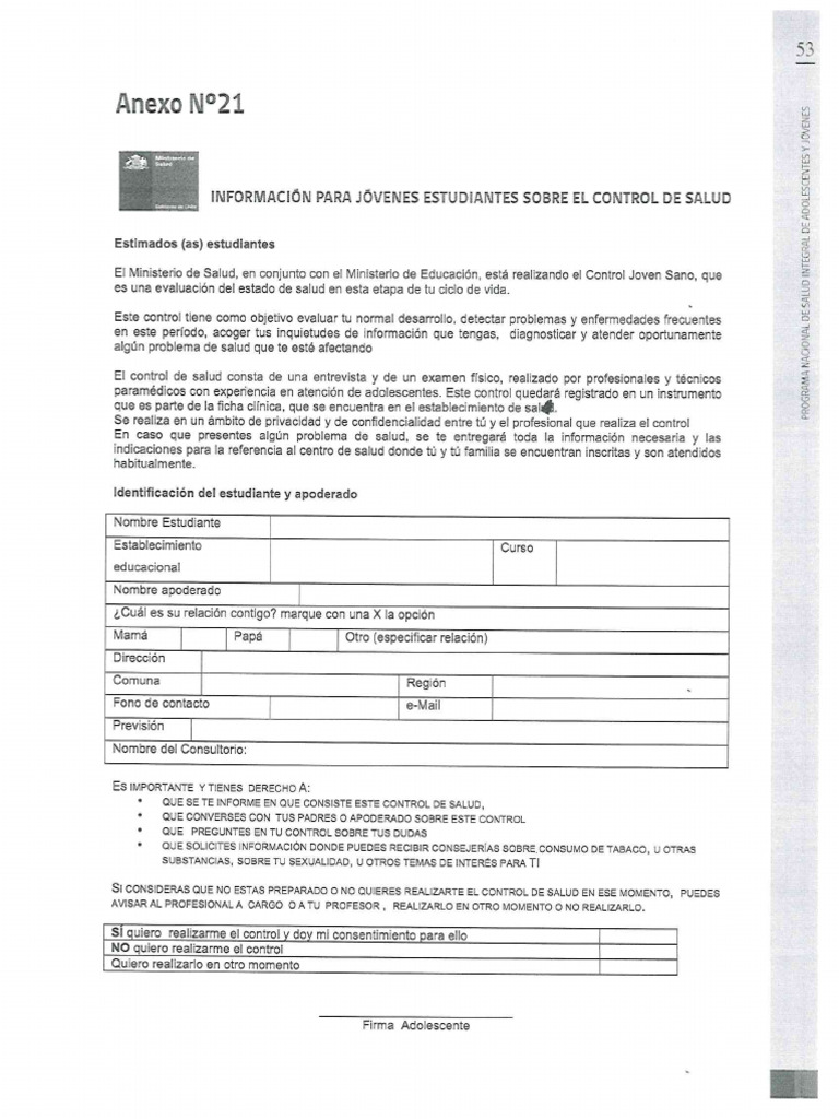 Consentimiento Informado para Autorizacion de Ficha Clap | PDF