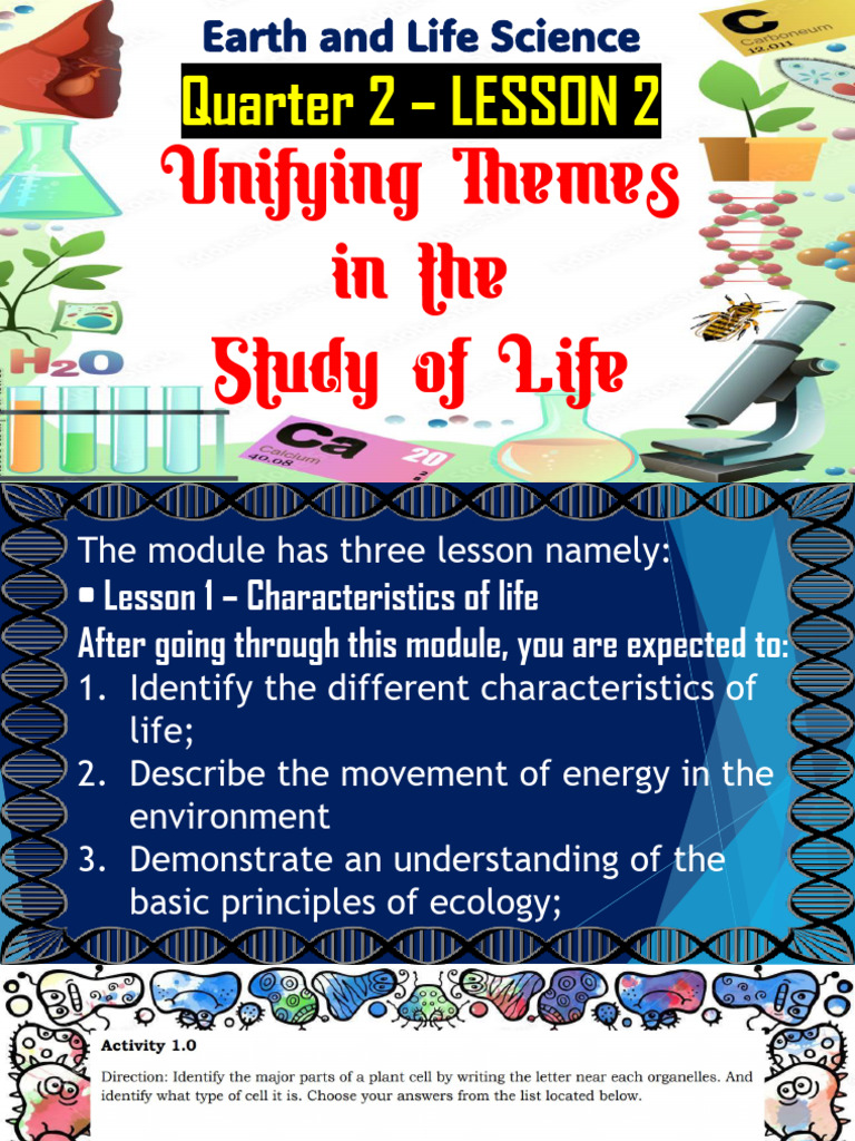 q2 Earth and Life Science Lesson 2 | PDF | Life | Cell (Biology)