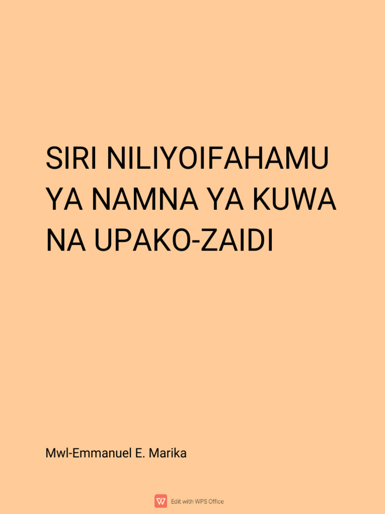 Pokea Upako Zaidi New | PDF