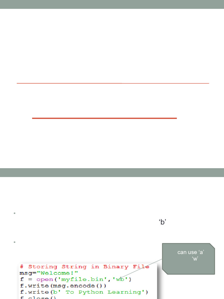 Binary File Handling-RANDOM ACCESS 2 | PDF
