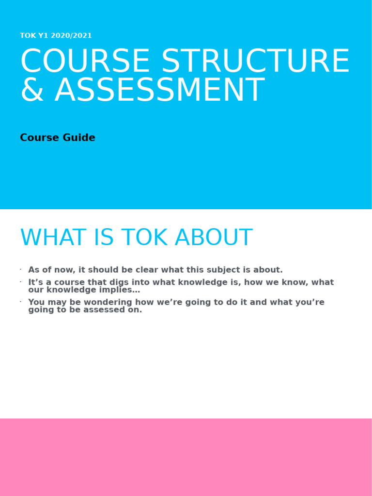 TOK - Structure Assessment | PDF | Knowledge | Essays