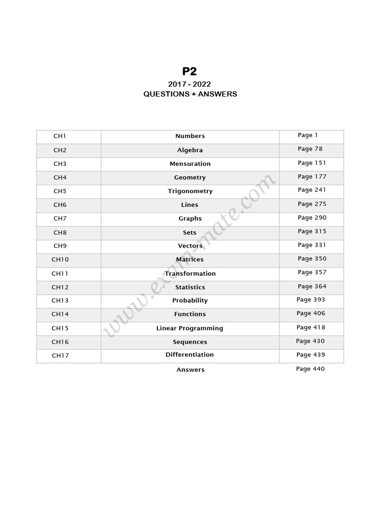 Mathematics p2 | PDF | Ratio | Numbers