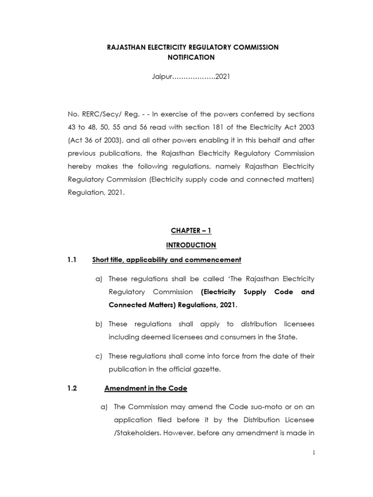Supply Code 2021 B47f9e5 | PDF | Electric Power Distribution | Electric ...