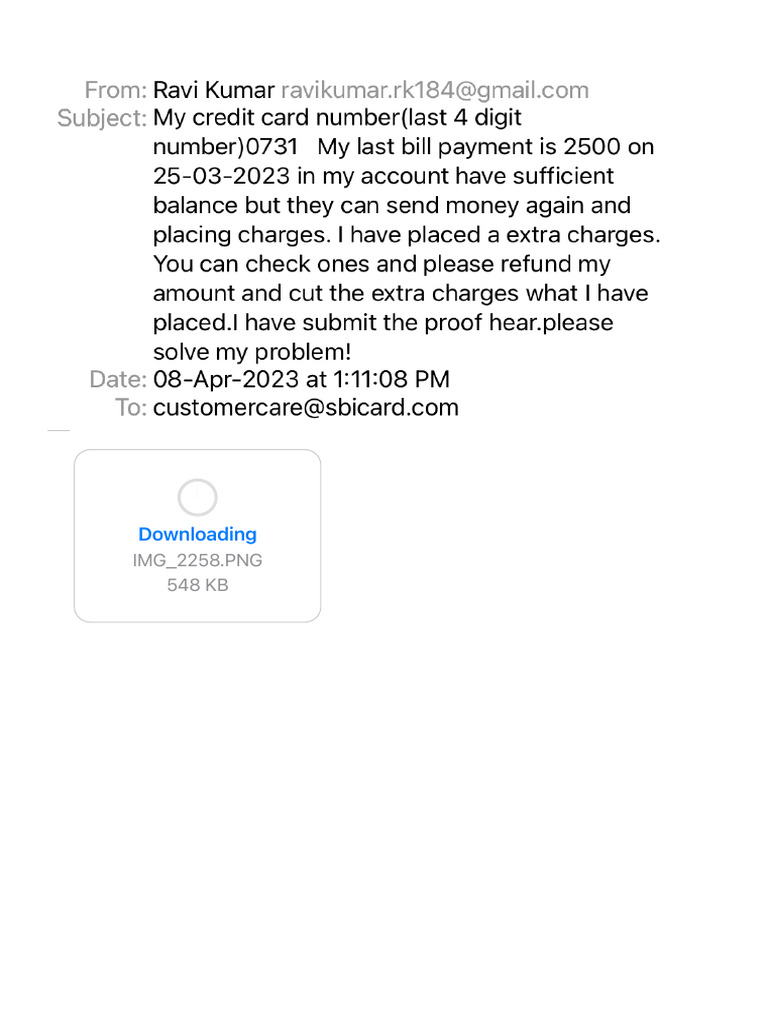 My Credit Card Number (Last 4 Digit Number) 0731 My Last Bill Payment ...