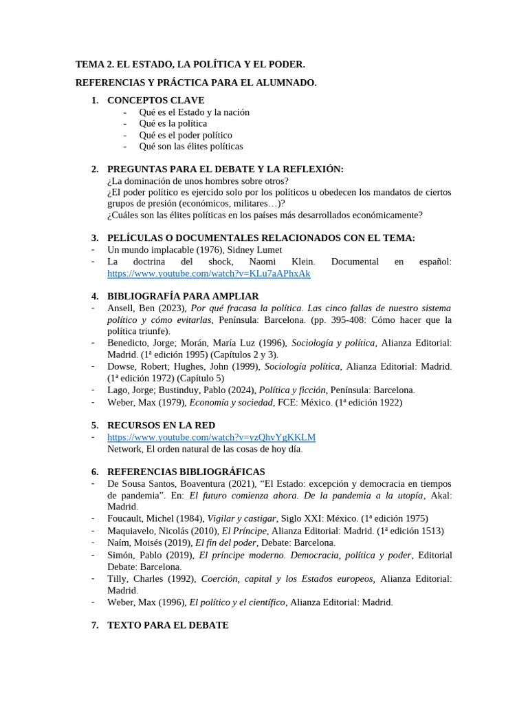 TEMA 2. Referencias y Práctica | PDF | El príncipe | Amor