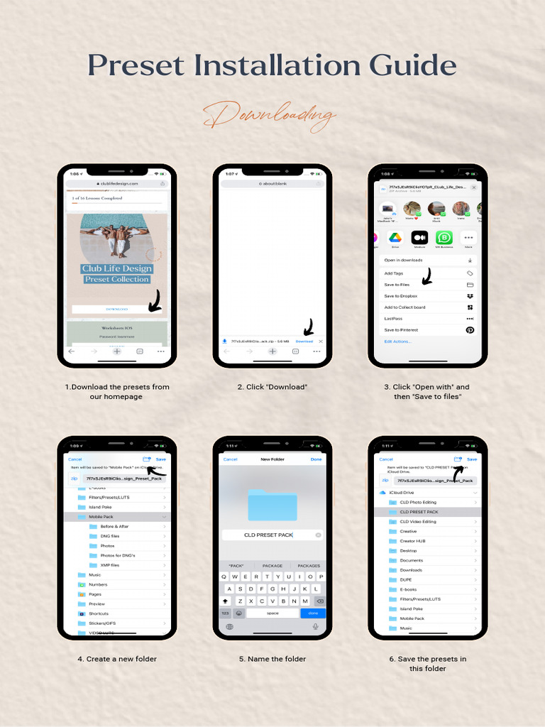 Iphone Presets Installation Guide | PDF | Computers