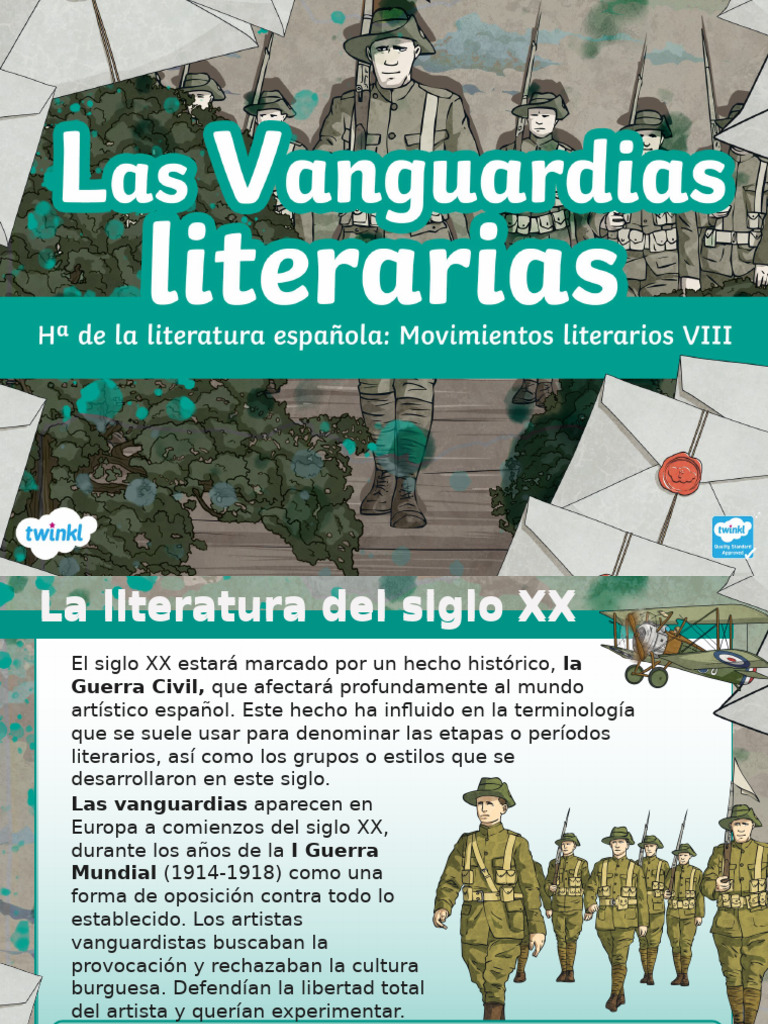 Es SL 1674473147 Presentacion Las Vanguardias Literarias H de La ...