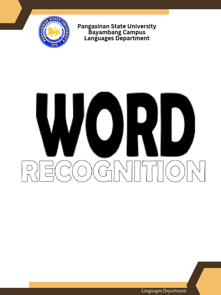 Module in Phonics Project Read HS 8.5 X 11 in | PDF | Phonics | Applied ...