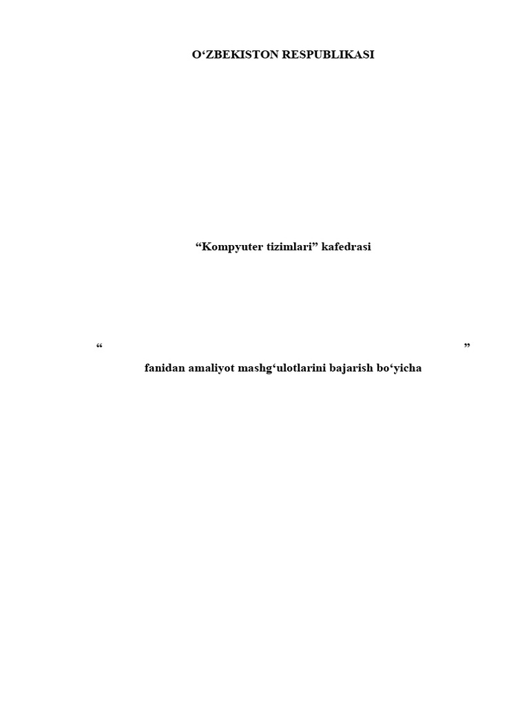 Amaliy Ish 3 (OpenMP) | PDF