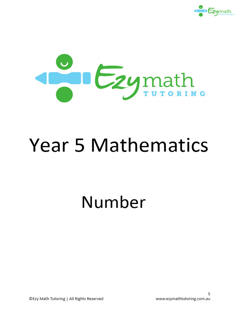 Year 5 Maths - Number - Questions (Ch1) | PDF | Numbers | Decimal