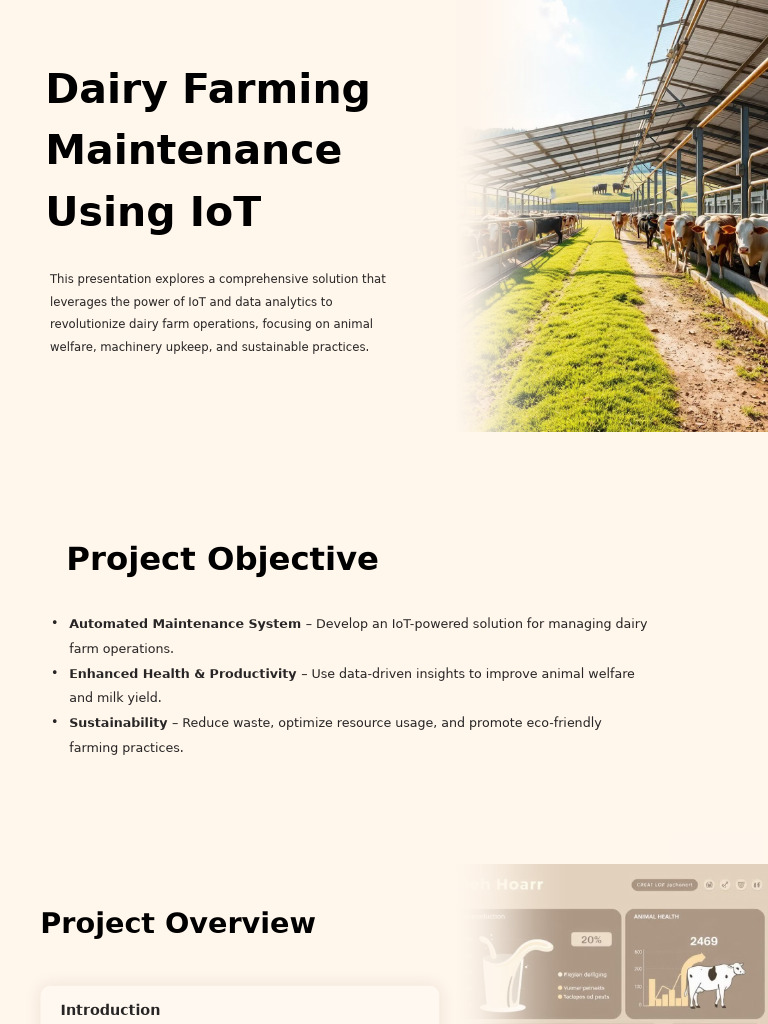 Dairy Farming Maintenance Solution Using IoT and Data Analytics | PDF ...