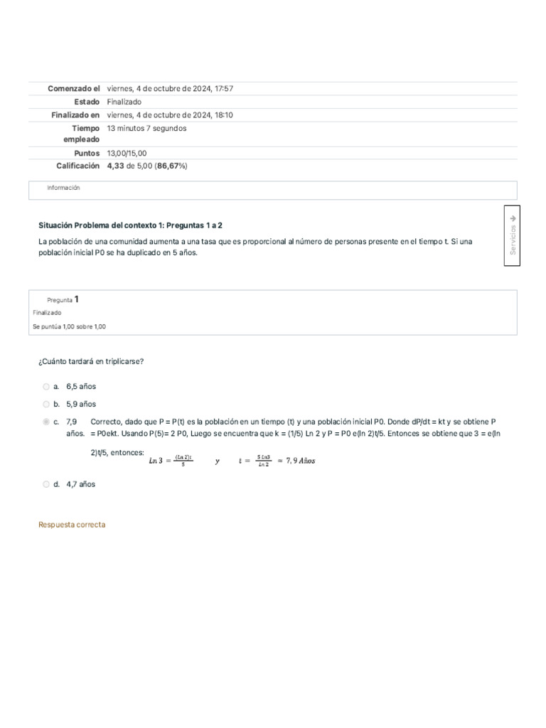 Actividad 3 - Aplicaciones de Las EDO 1er Orden - Modelos Lineales - Revisión Del Intento ...