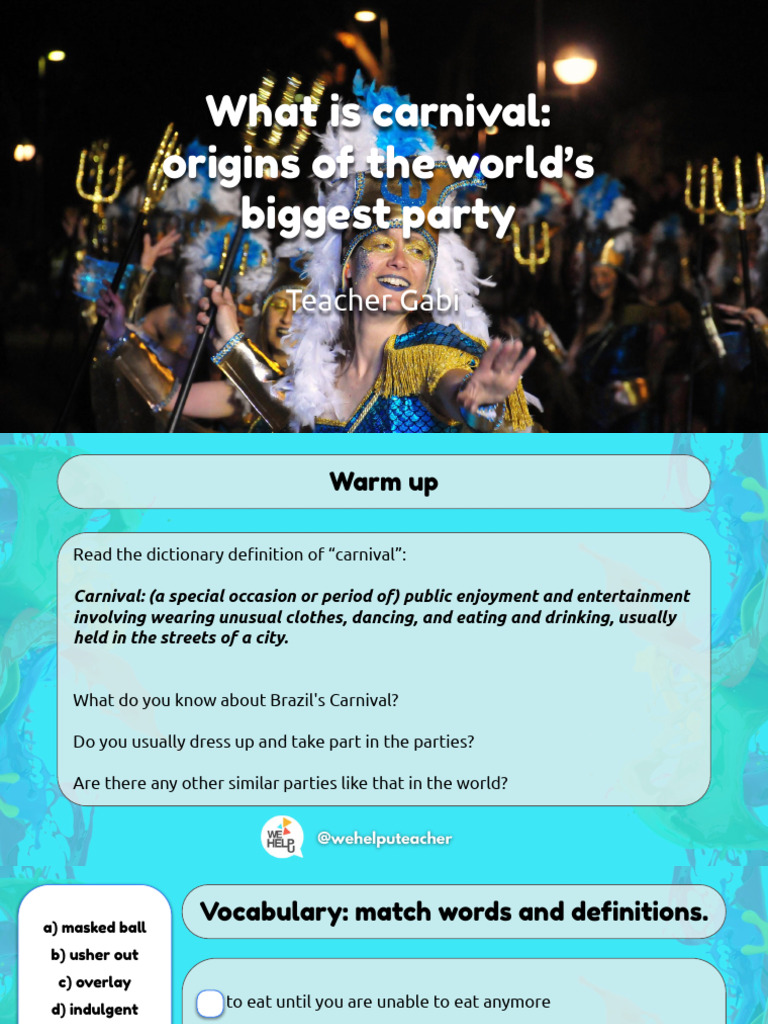 What Is Carnival - Origins of The World's Biggest Party | PDF | Carnival