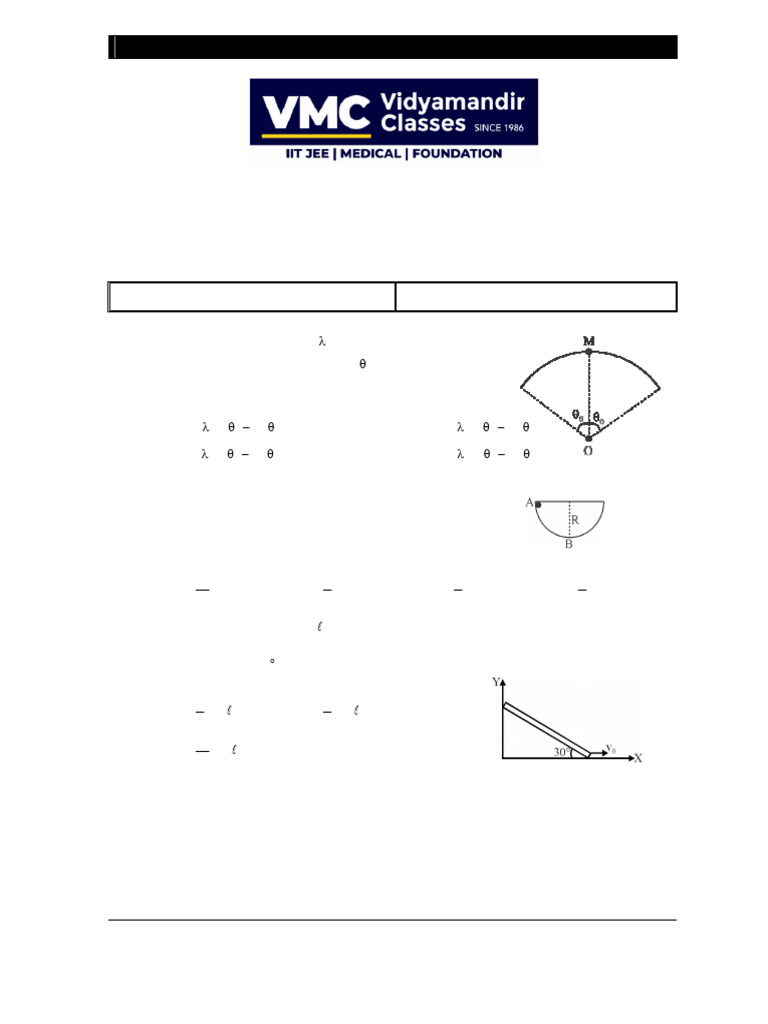 2023 Special Batch Assignment 4_Physics | PDF | Force | Rotation